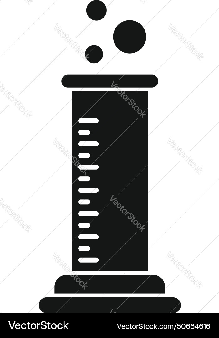Boiling test tube icon simple blood Royalty Free Vector