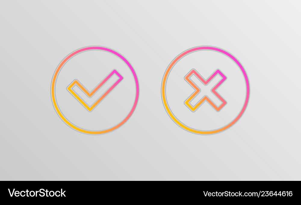 Check box icons Royalty Free Vector Image - VectorStock