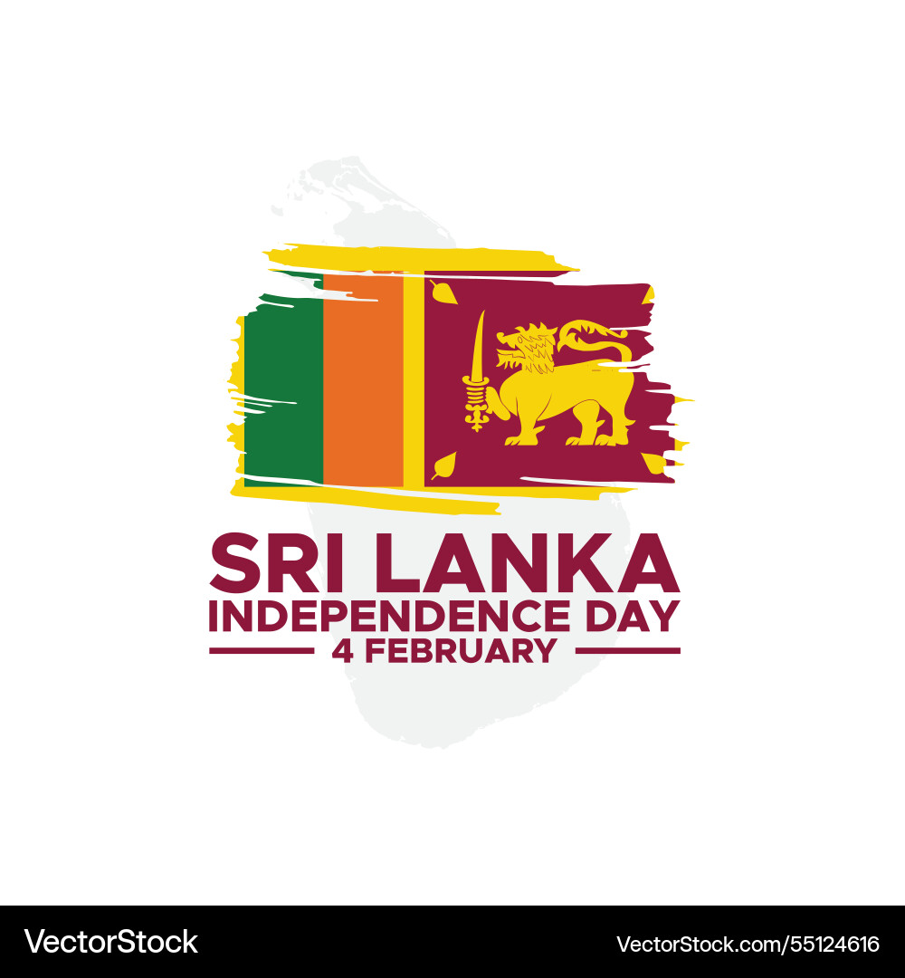 Independence day of sri lanka creative Royalty Free Vector
