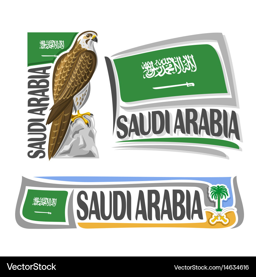 Logo für saudi arabia Lizenzfreies Vektorbild