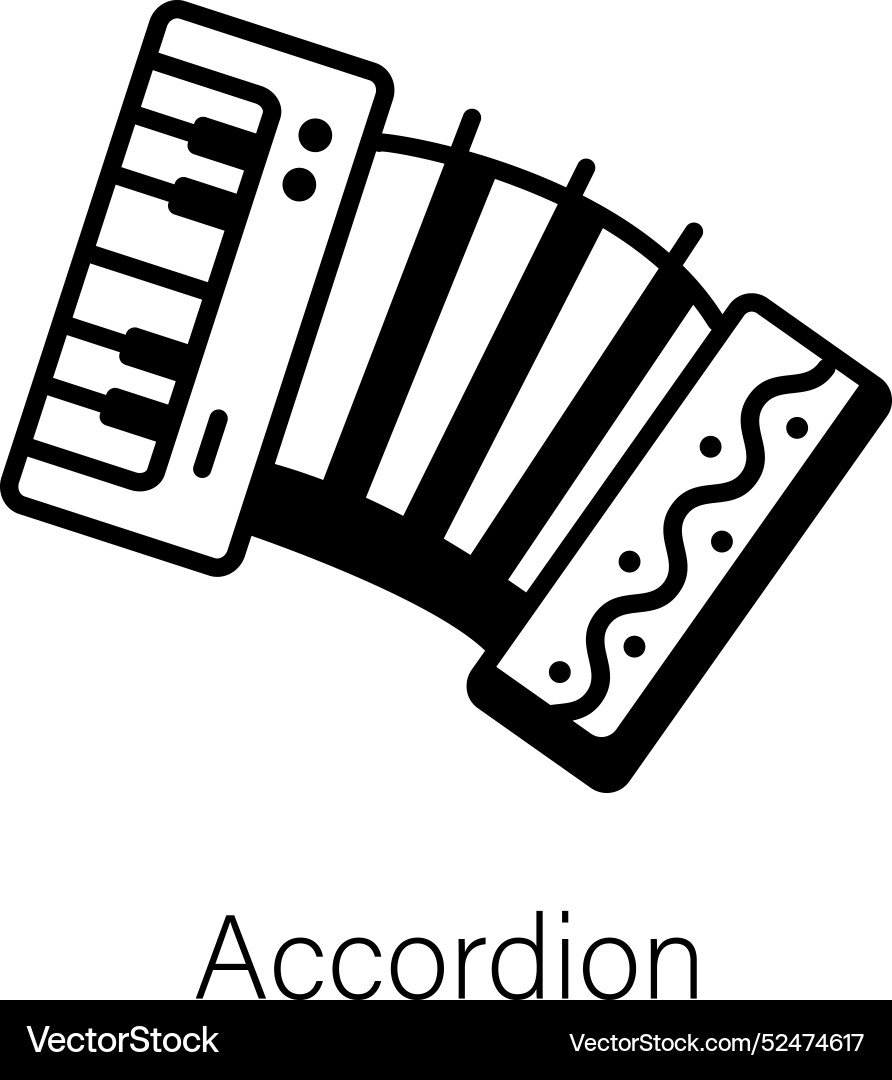 Accordion Royalty Free Vector Image - VectorStock