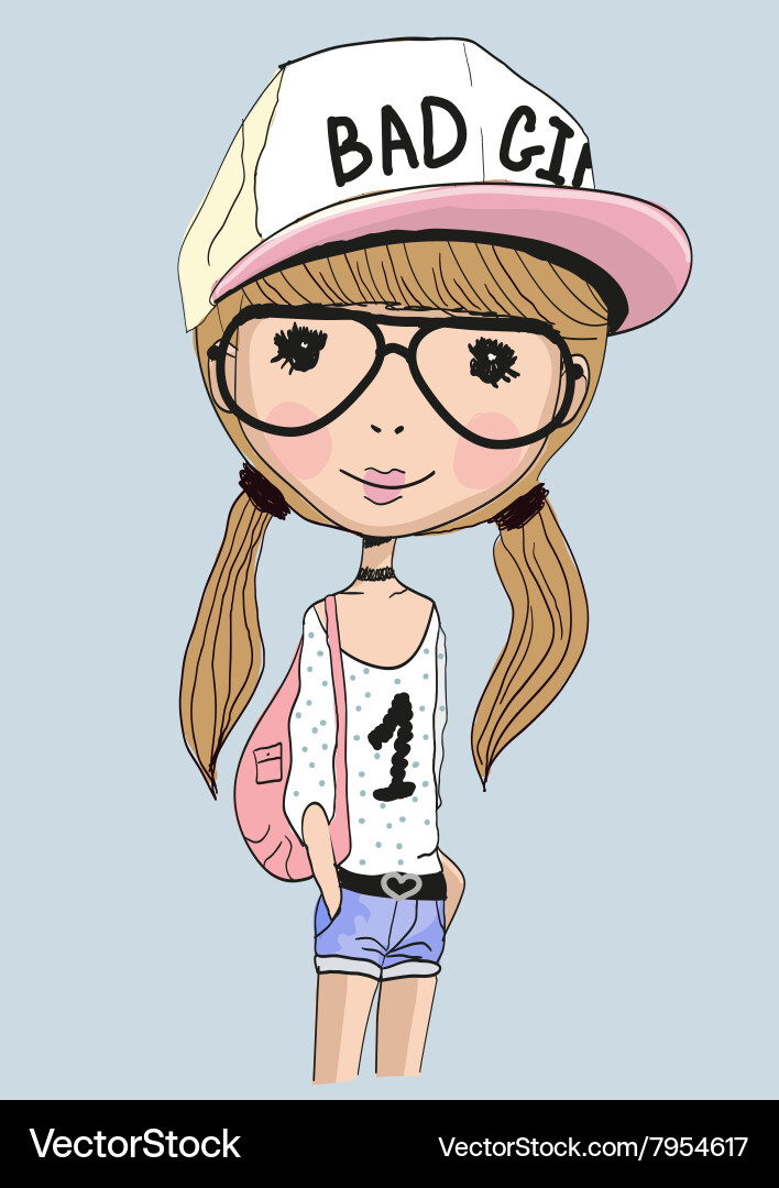 Bad girl Royalty Free Vector Image - VectorStock