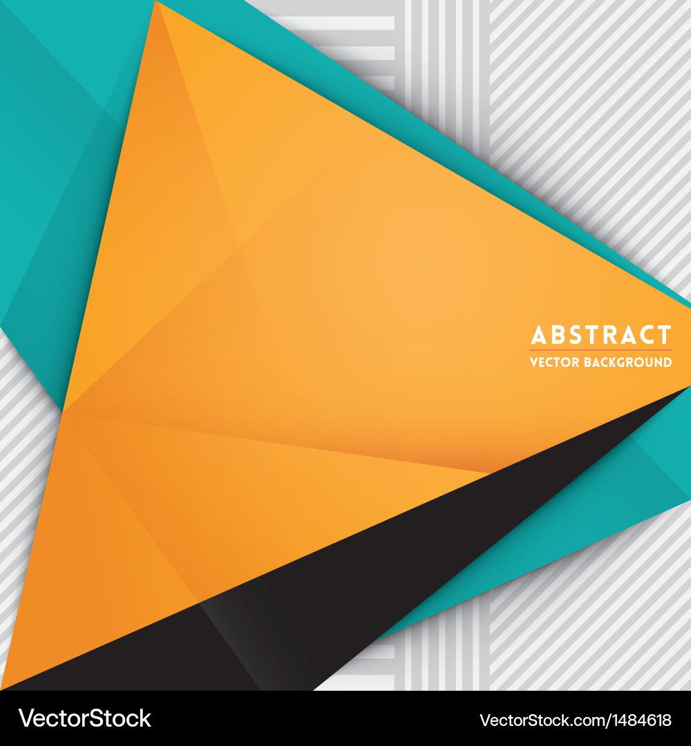 Abstract triangle shape background Royalty Free Vector Image