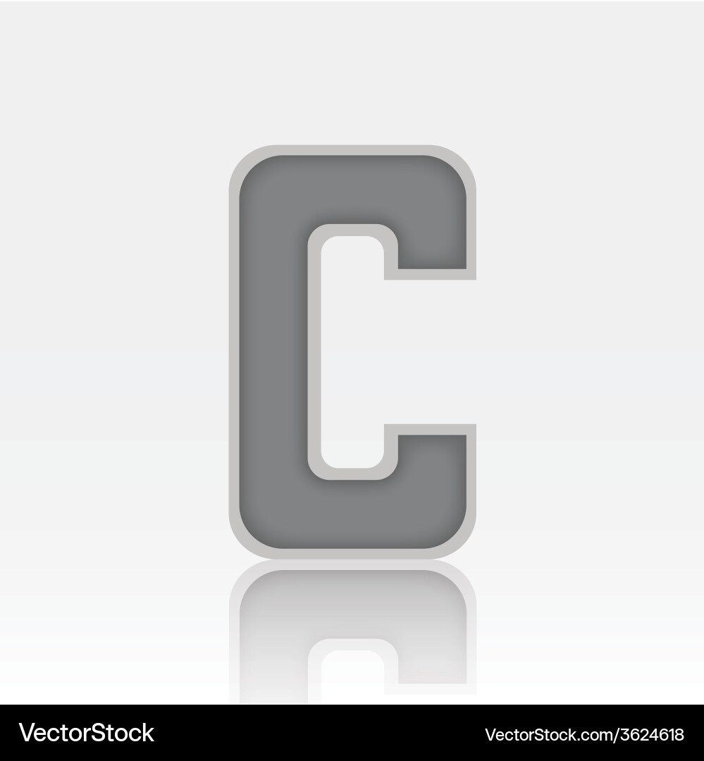 Alphabet c Royalty Free Vector Image - VectorStock