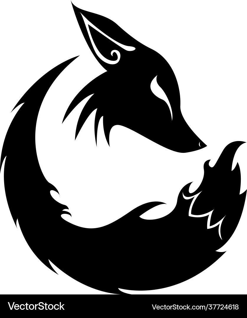 Cool fox design Royalty Free Vector Image - VectorStock