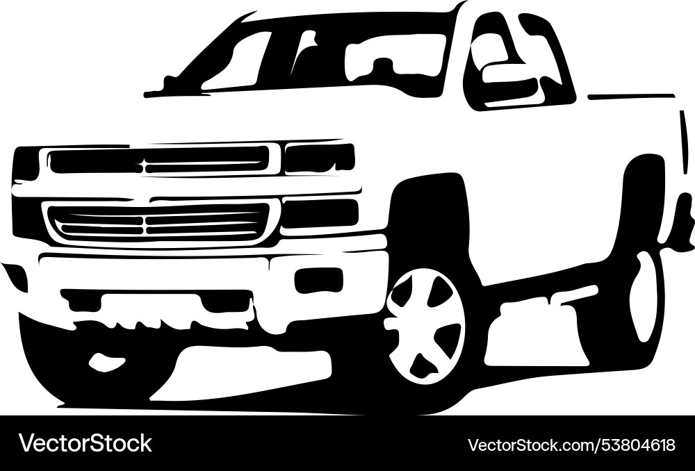 Ford f-150 car art Royalty Free Vector Image - VectorStock