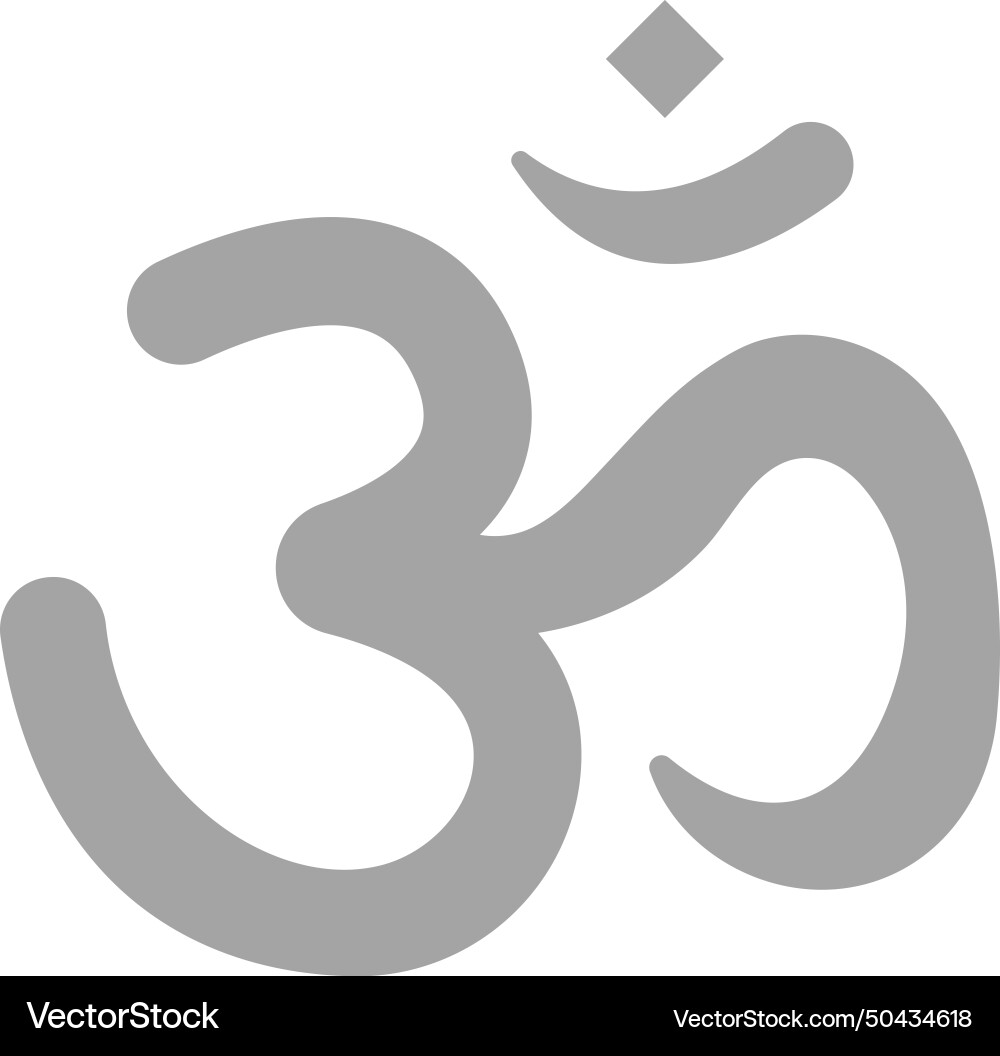 Om icon image Royalty Free Vector Image - VectorStock