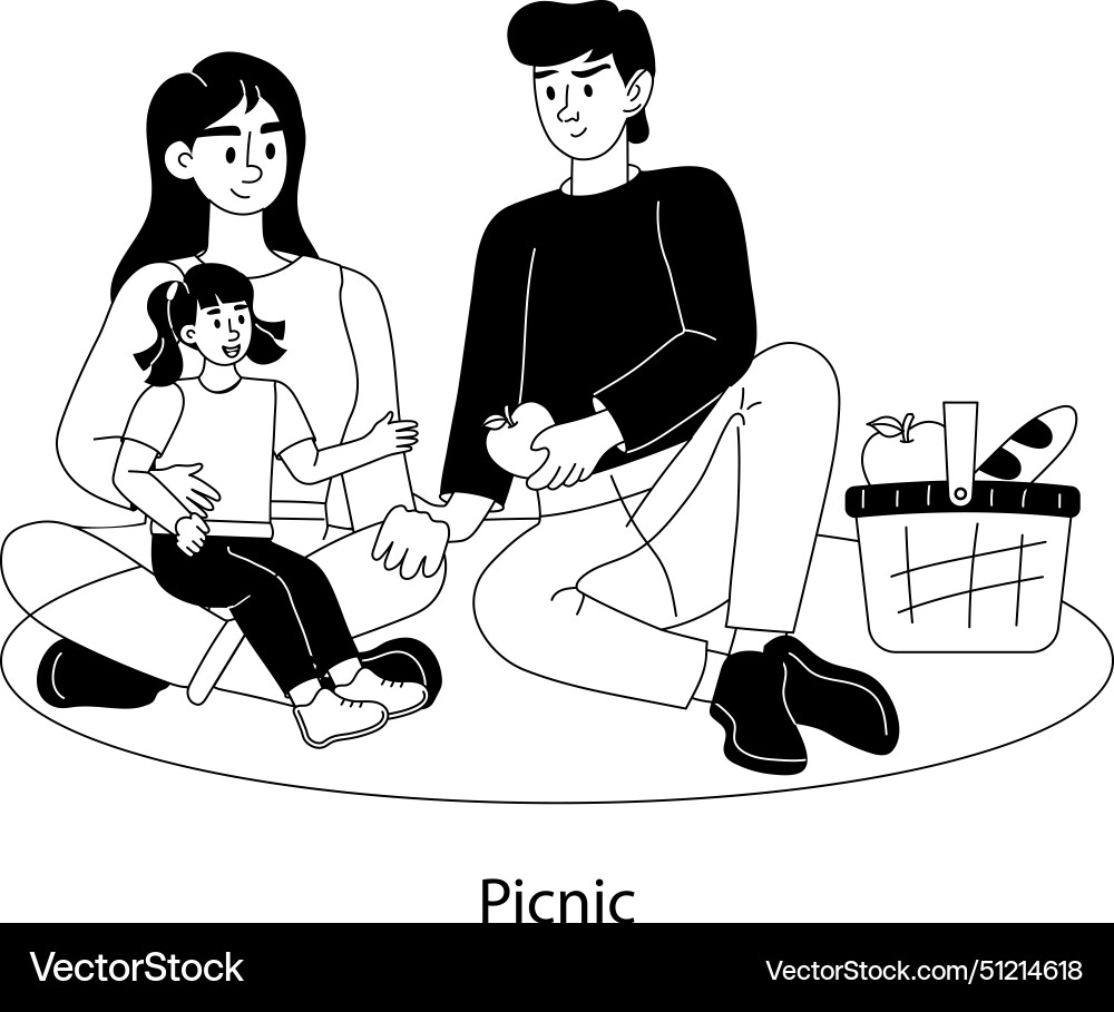 Picnic Royalty Free Vector Image - VectorStock