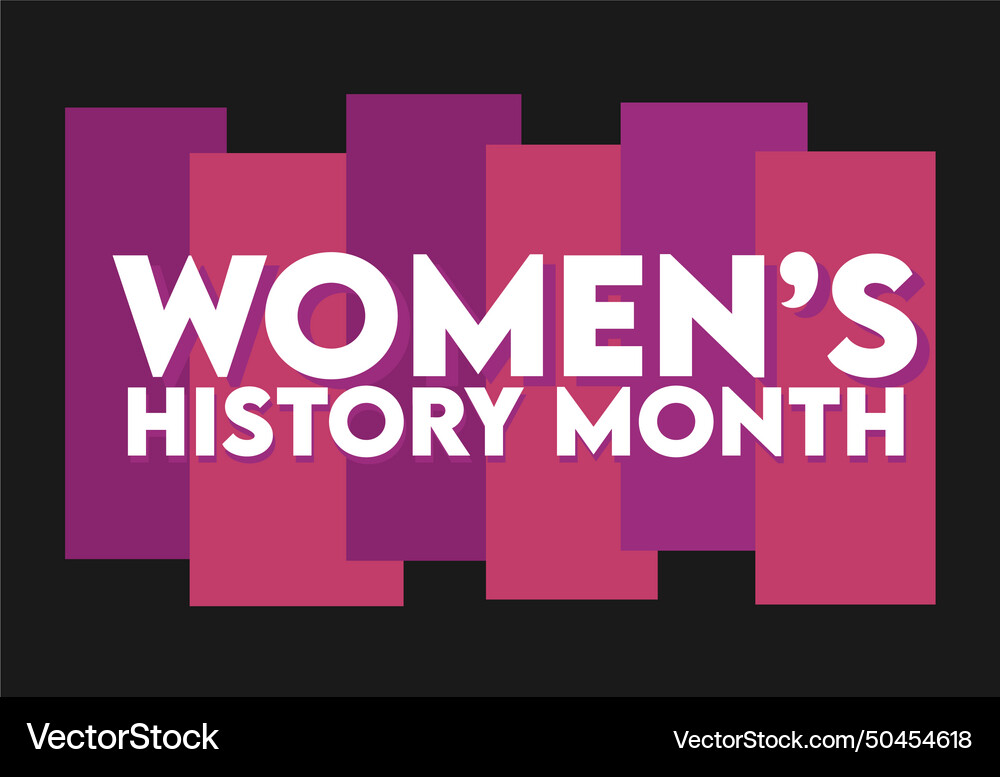Womens history month march 2024 Royalty Free Vector Image