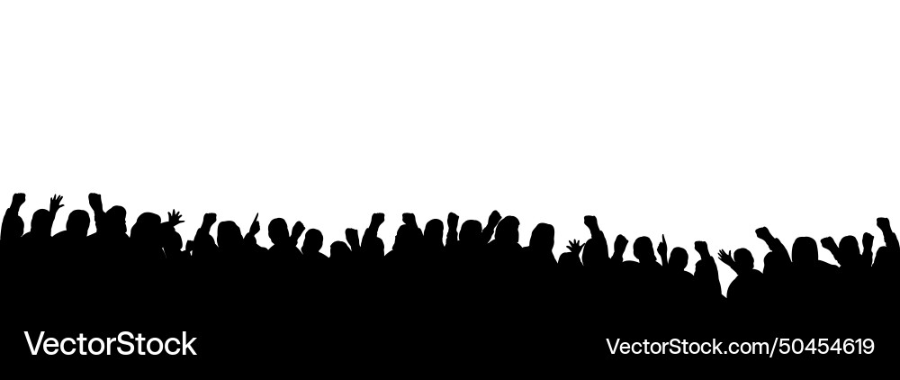 A huge crowd of protestors Royalty Free Vector Image