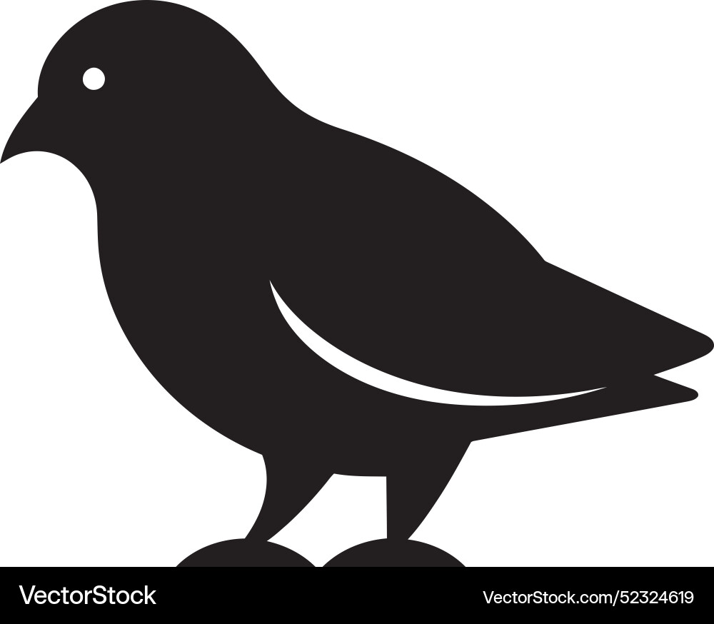 Avian majesty ink rendered elegancestark Vector Image