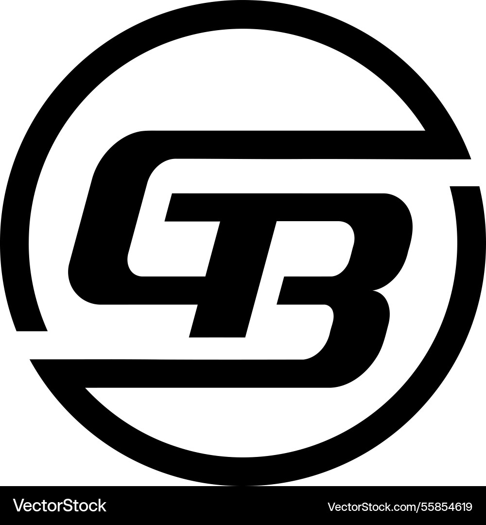 Gb circle logo Royalty Free Vector Image - VectorStock