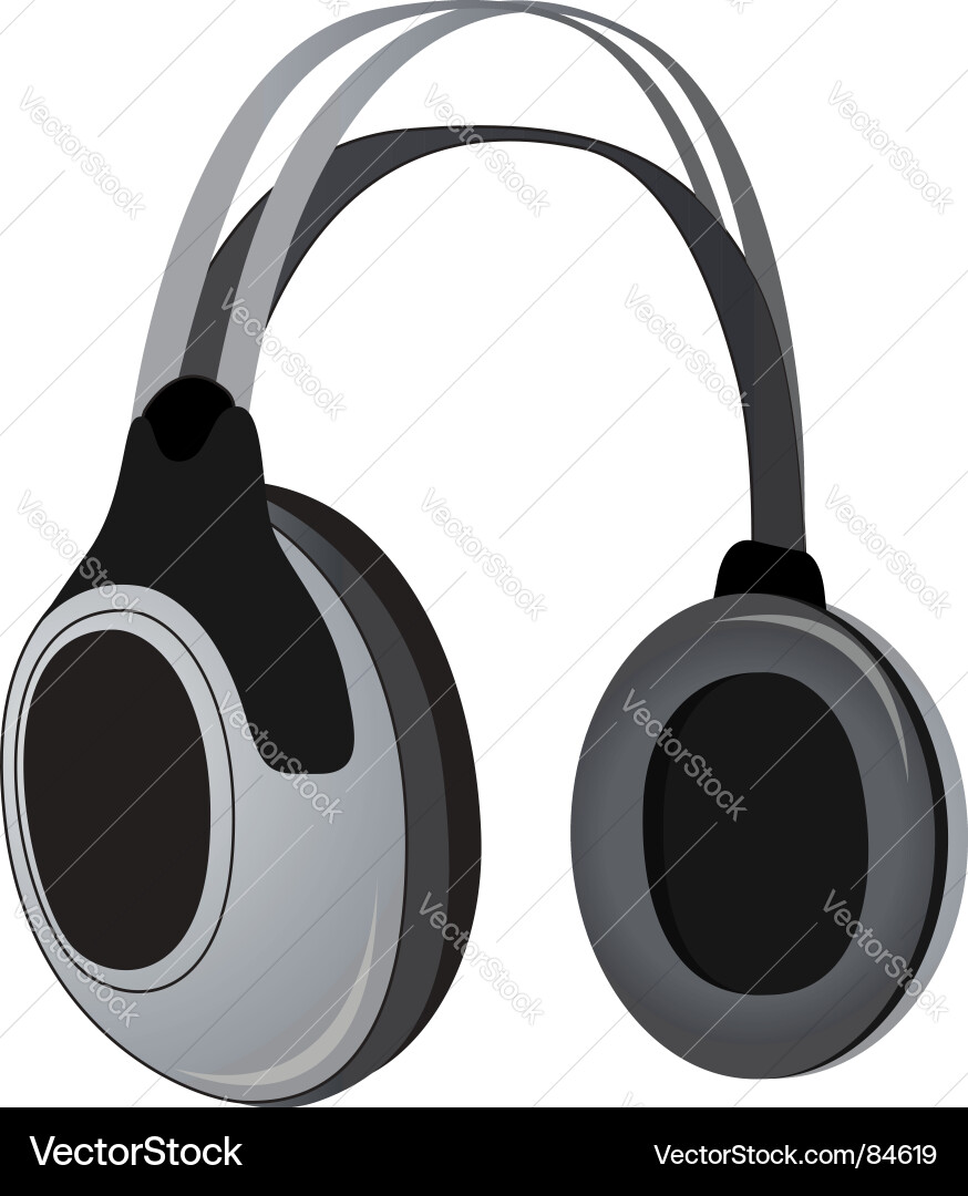 Headphones Royalty Free Vector Image - VectorStock