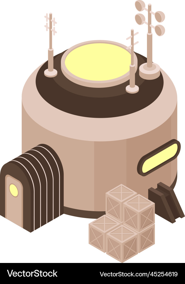 Mars colonization icon Royalty Free Vector Image