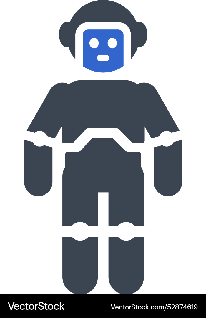 Robot assistants icon Royalty Free Vector Image