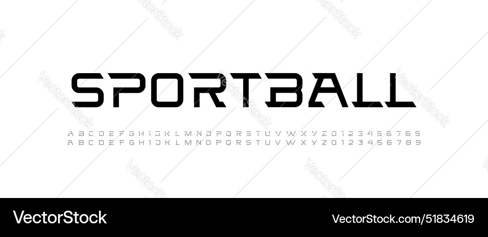 Technology alphabet font Royalty Free Vector Image
