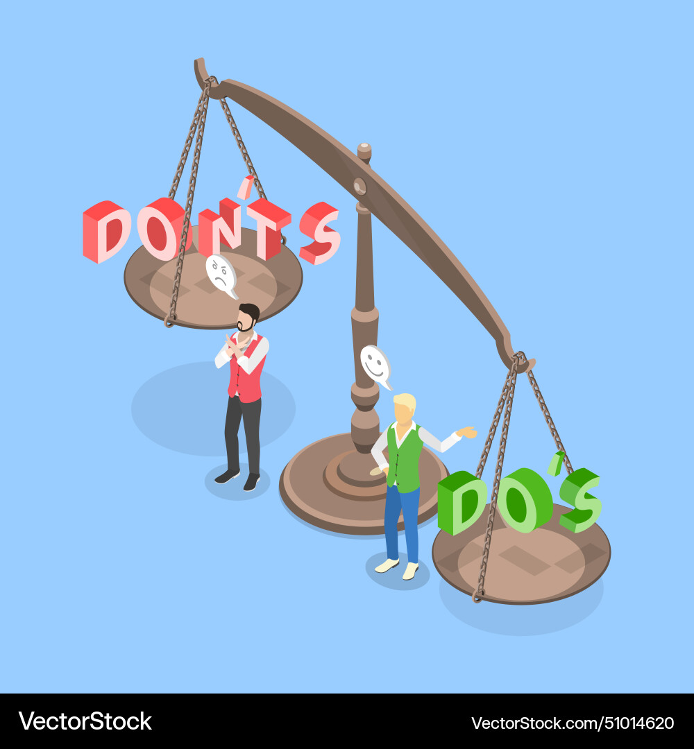 3d isometric flat of dos Royalty Free Vector Image