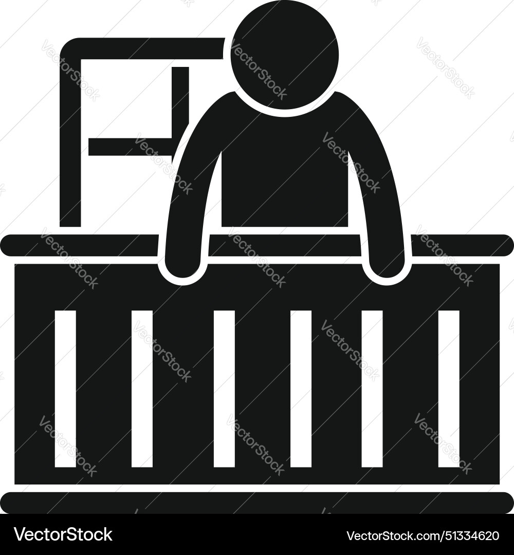Customer at checkout counter icon Royalty Free Vector Image