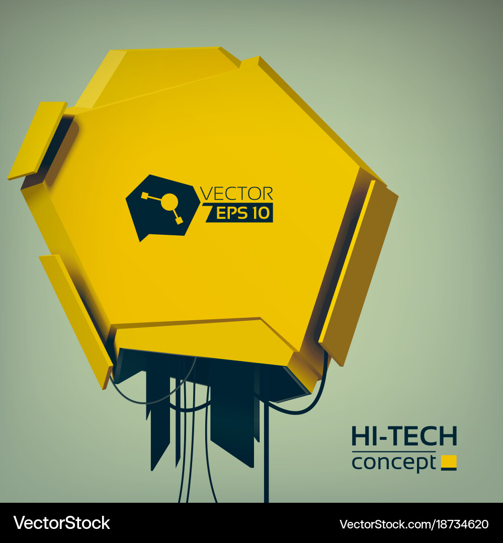 Engineering hi-tech design concept Royalty Free Vector Image
