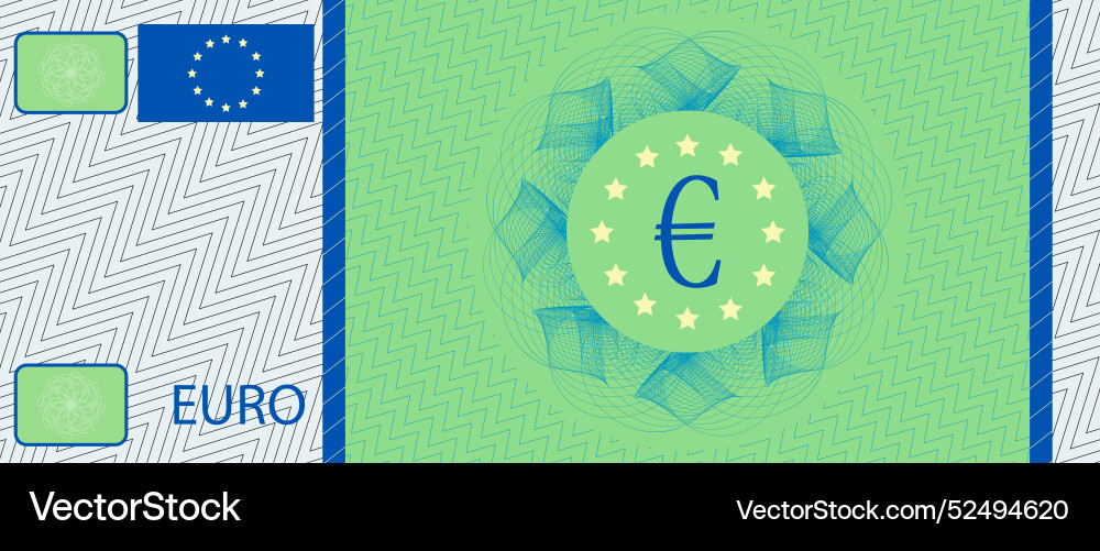 Euro currency banknote Royalty Free Vector Image