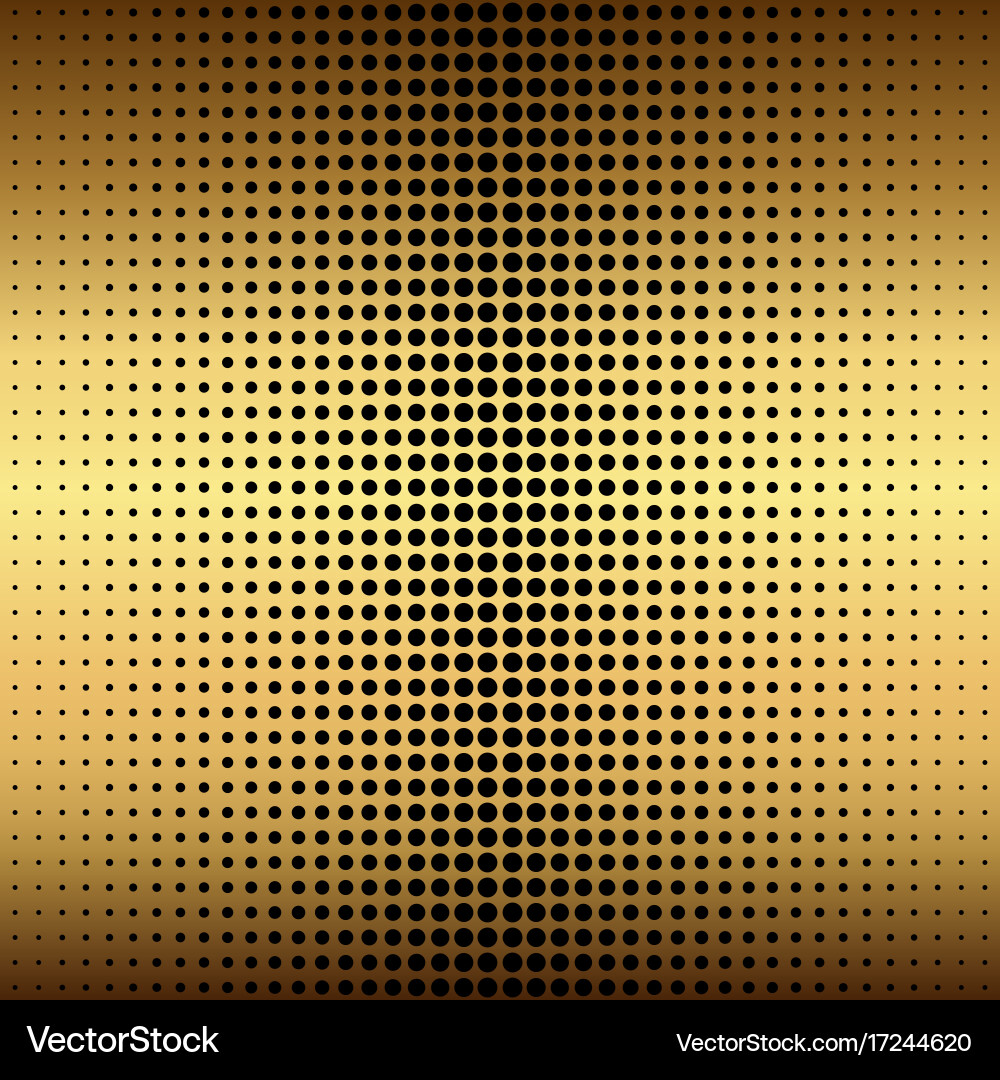 Golden dotted background Royalty Free Vector Image