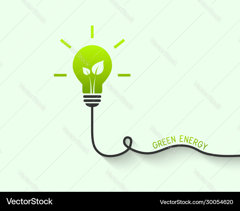 Green energy Royalty Free Vector Image - VectorStock