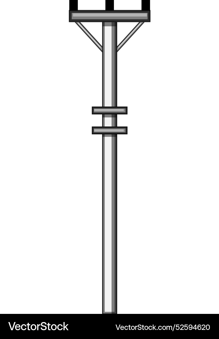 Grid electric pylon cartoon Royalty Free Vector Image