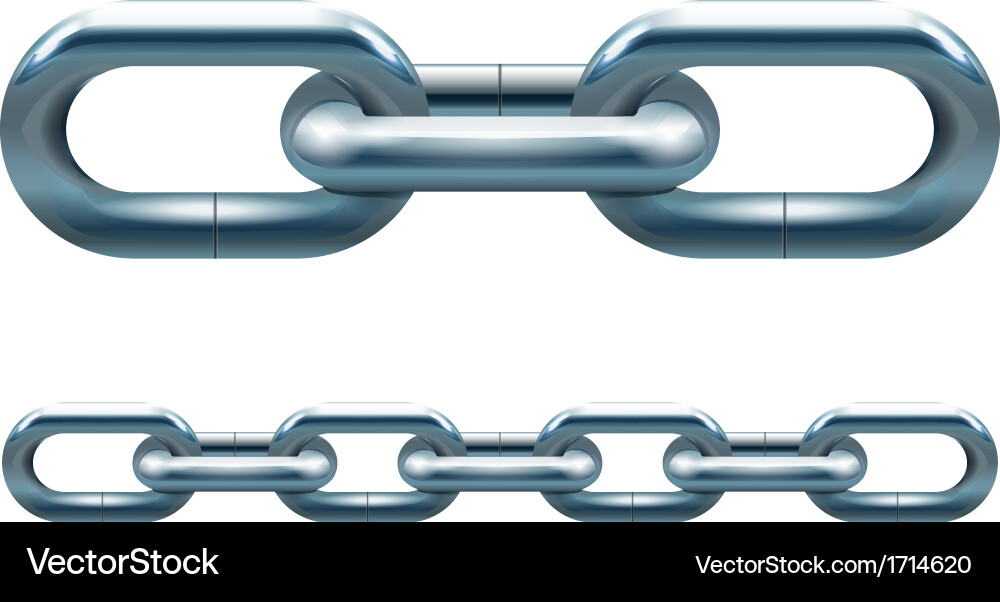 Metallic Chain Links Royalty Free Vector Image