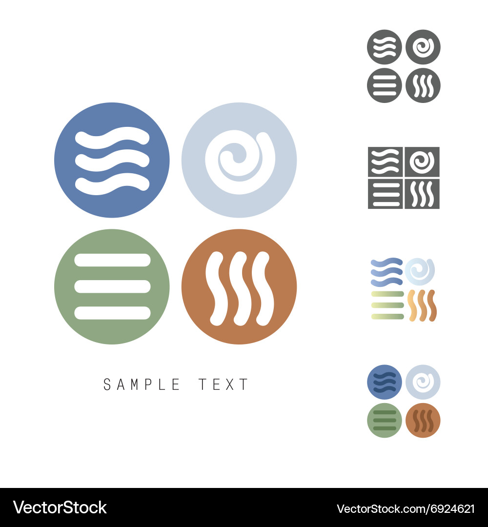 Elements set Royalty Free Vector Image - VectorStock