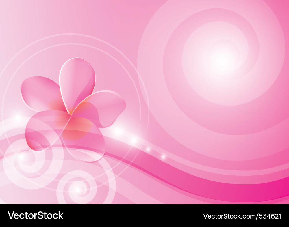 Floral Pink Abstract Background Royalty Free Vector Image