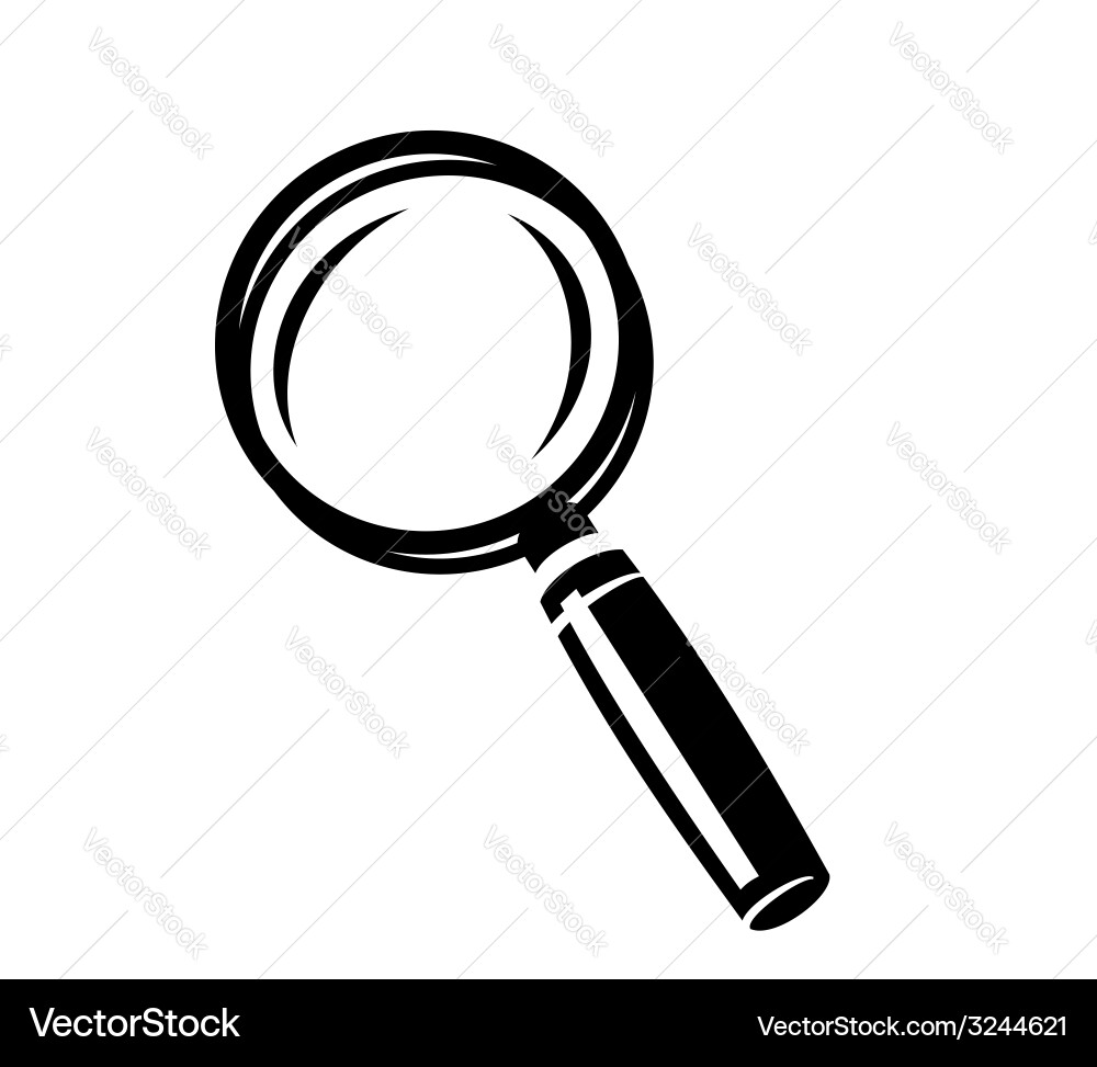 Magnifying glass Royalty Free Vector Image - VectorStock