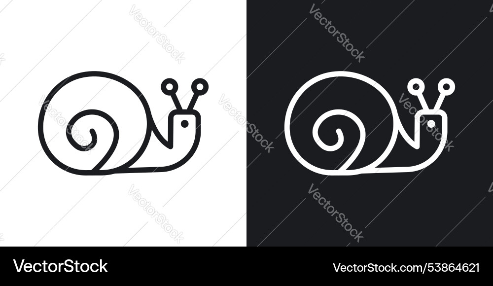 Snail icon set Royalty Free Vector Image - VectorStock