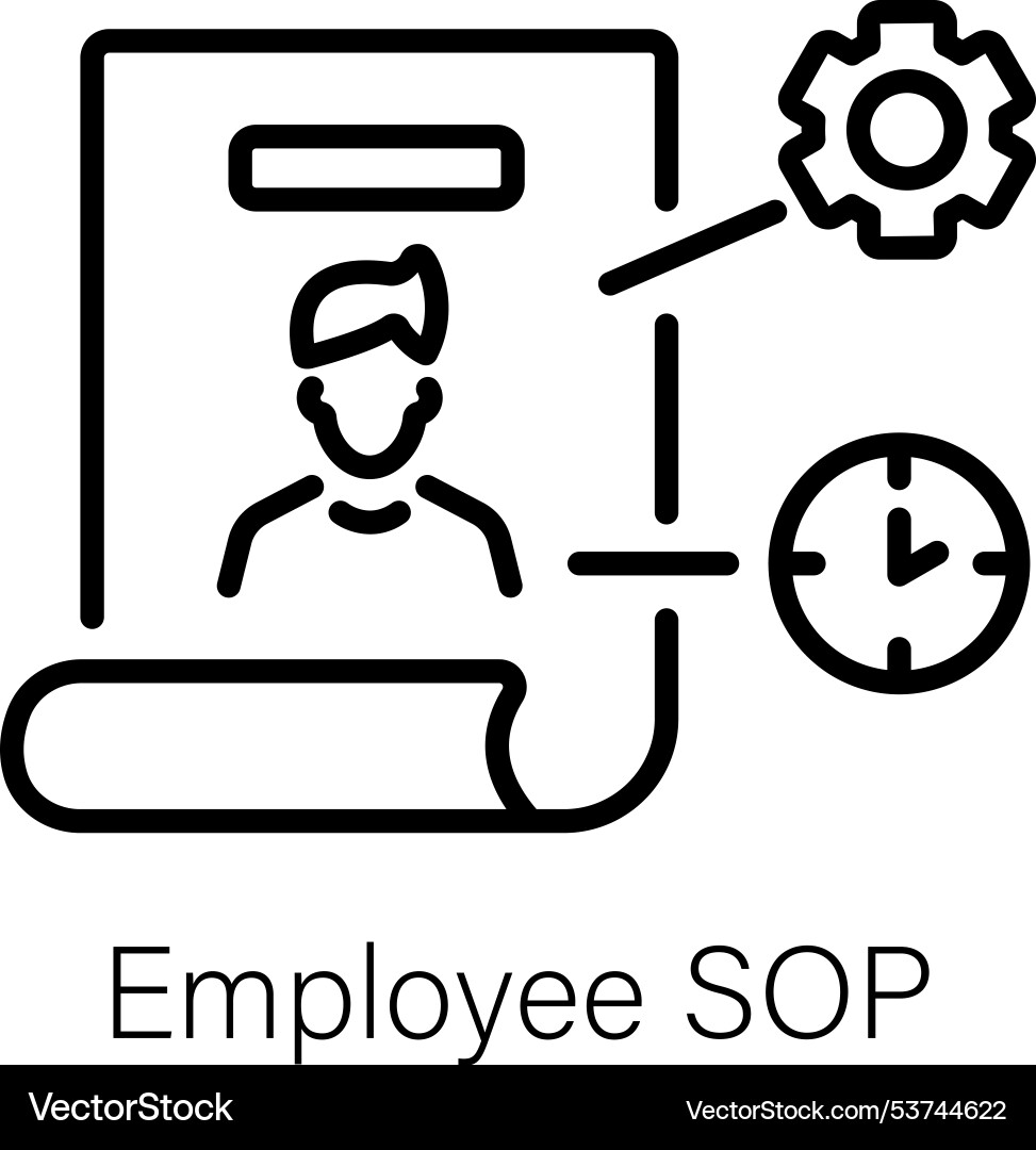 Employee sop Royalty Free Vector Image - VectorStock