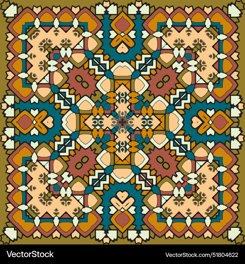 Melting watercolor colorful symmetrical pattern Vector Image