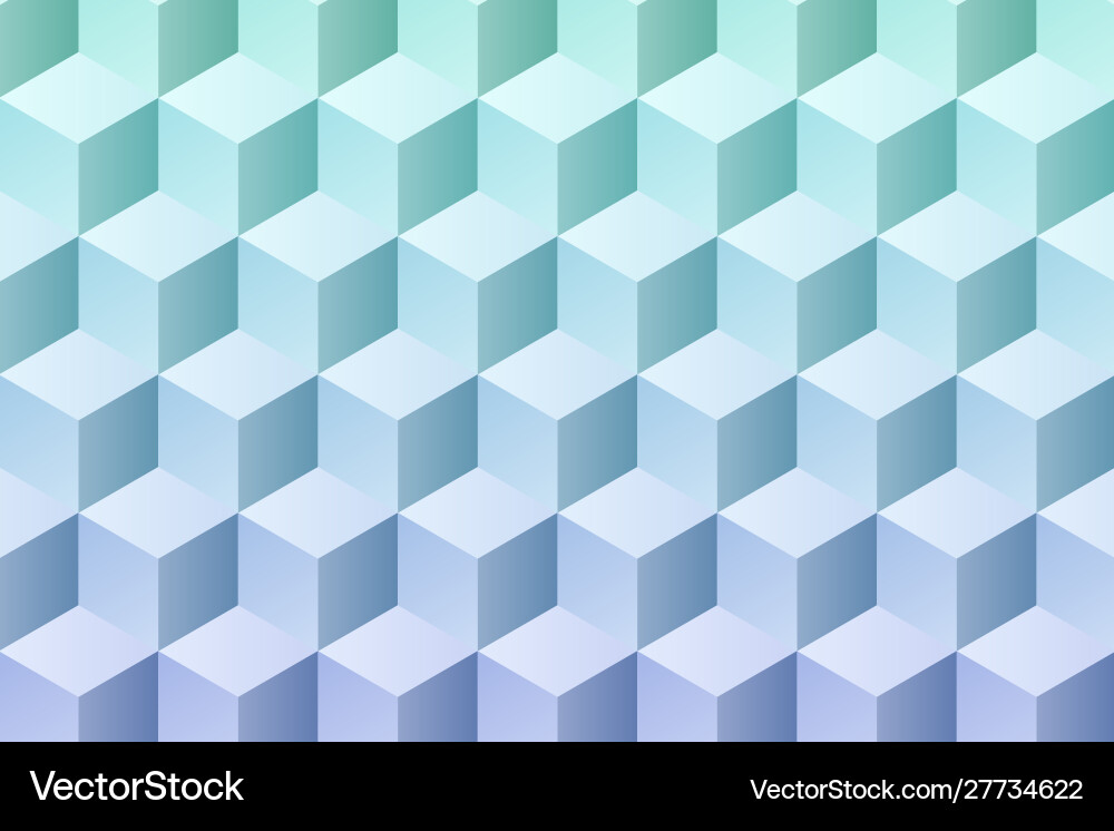 Pattern colored cubes multicolored cubic Vector Image