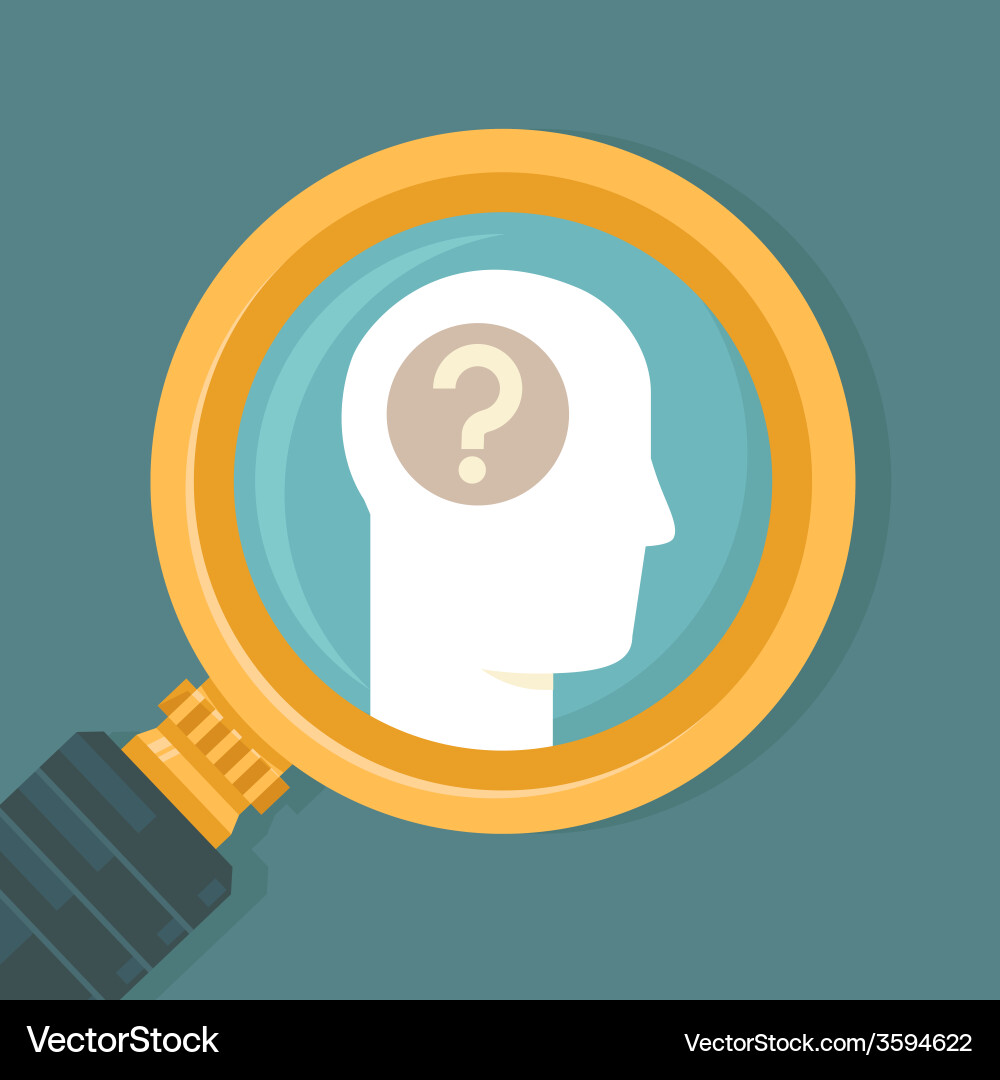 Psychology Analysis Concept Royalty Free Vector Image