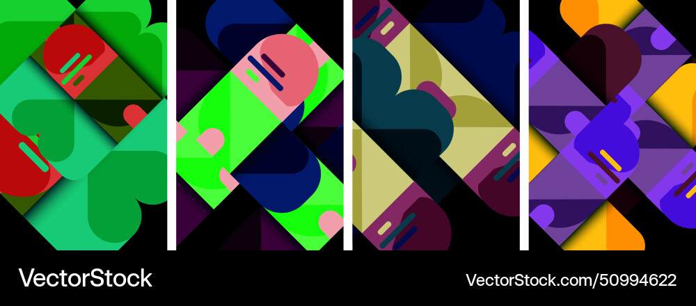 Vibrant geometric patterns in magenta and electric