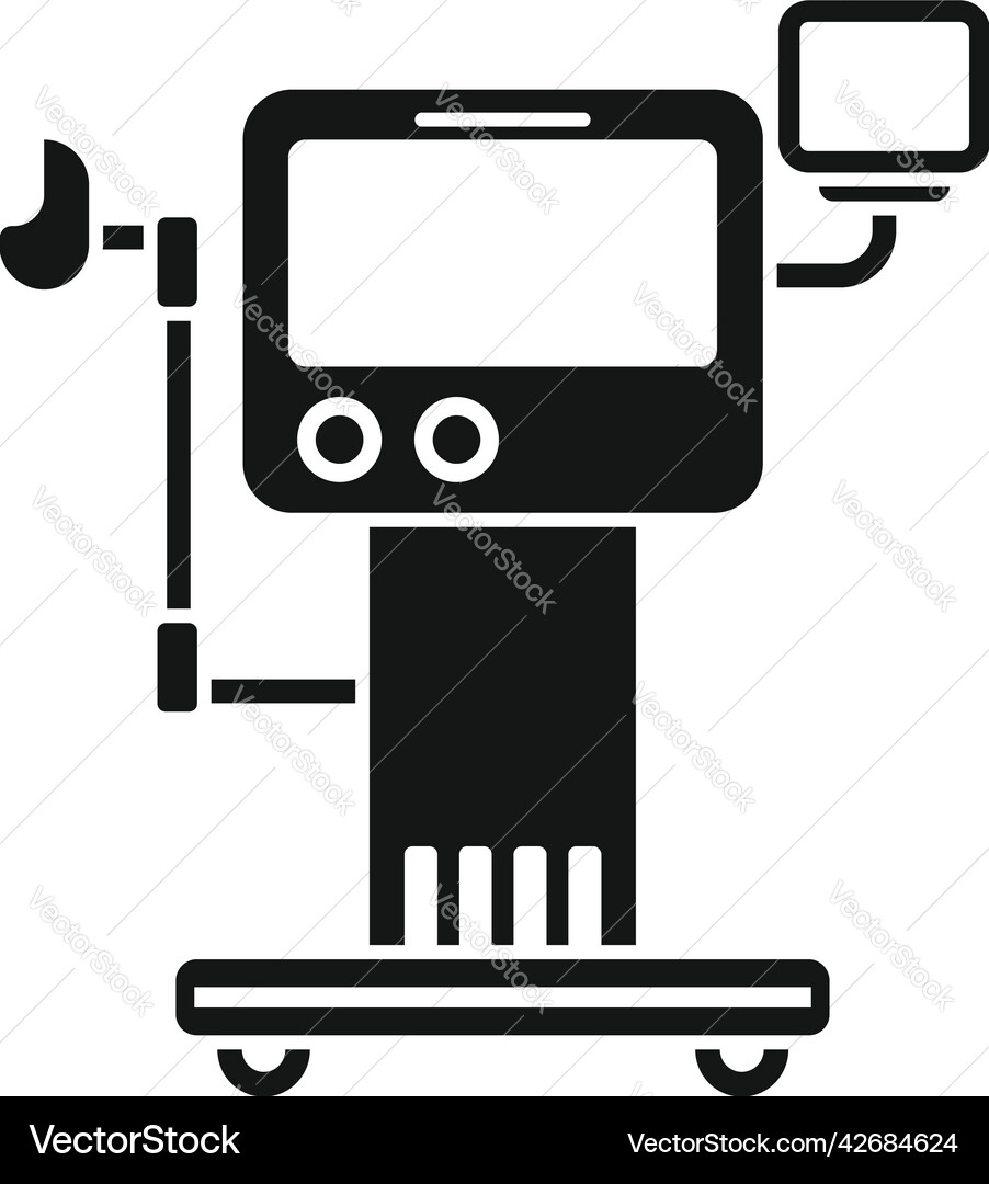 Hospital medical machine icon simple Royalty Free Vector