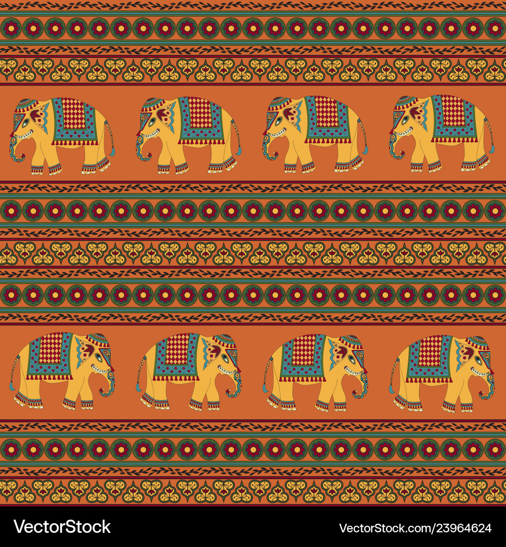 Indian traditional pattern Royalty Free Vector Image