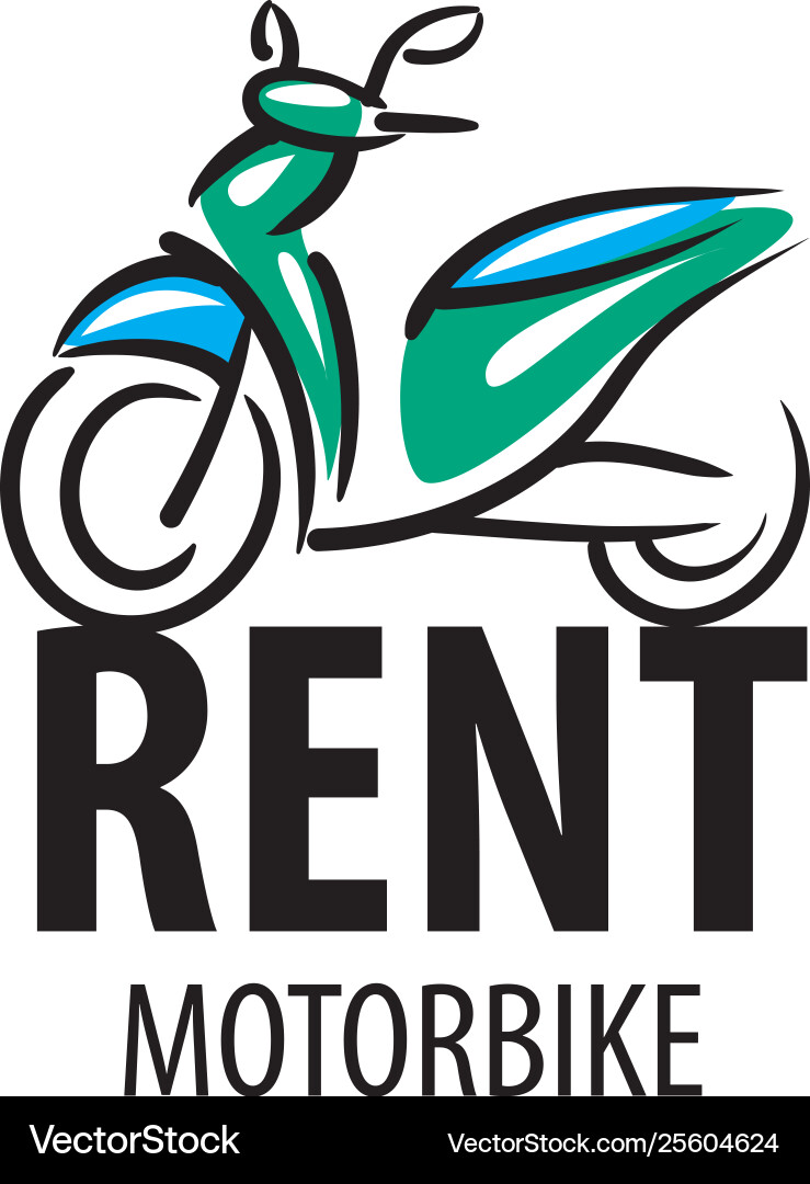 Motorcycle Rental Logo Royalty Free Vector Image
