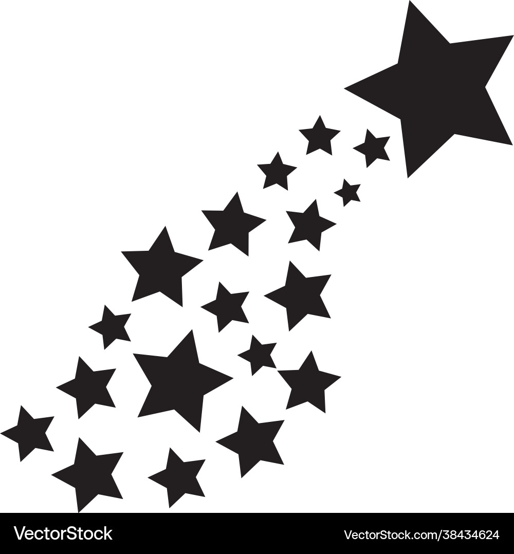Rising star Royalty Free Vector Image - VectorStock