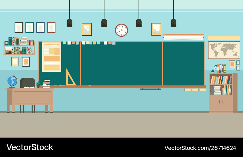 Empty Classroom Cartoon Background Vector Images (over 1,200)