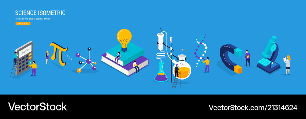 Science lab and school class education Royalty Free Vector