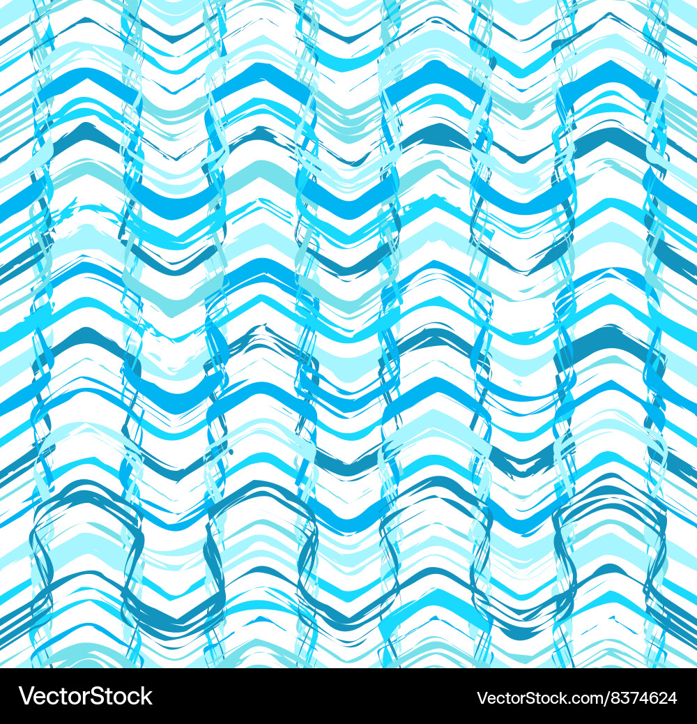 Watercolor Blue Stripes Pattern Royalty Free Vector Image