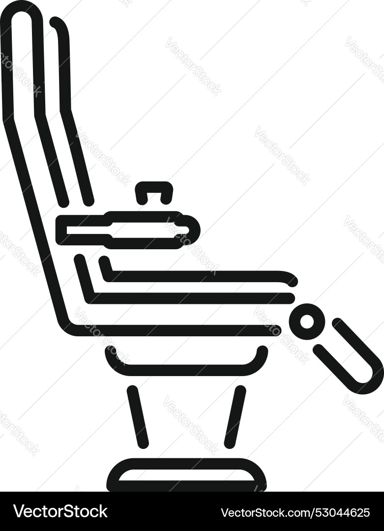 Airplane seat icon showing comfortable flight Vector Image