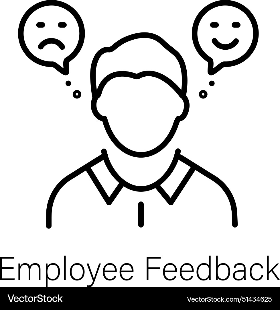 Employee feedback Royalty Free Vector Image - VectorStock
