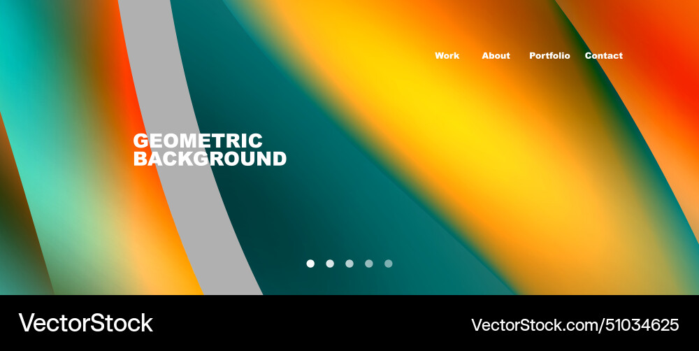 Geometric background with gradient colors Vector Image