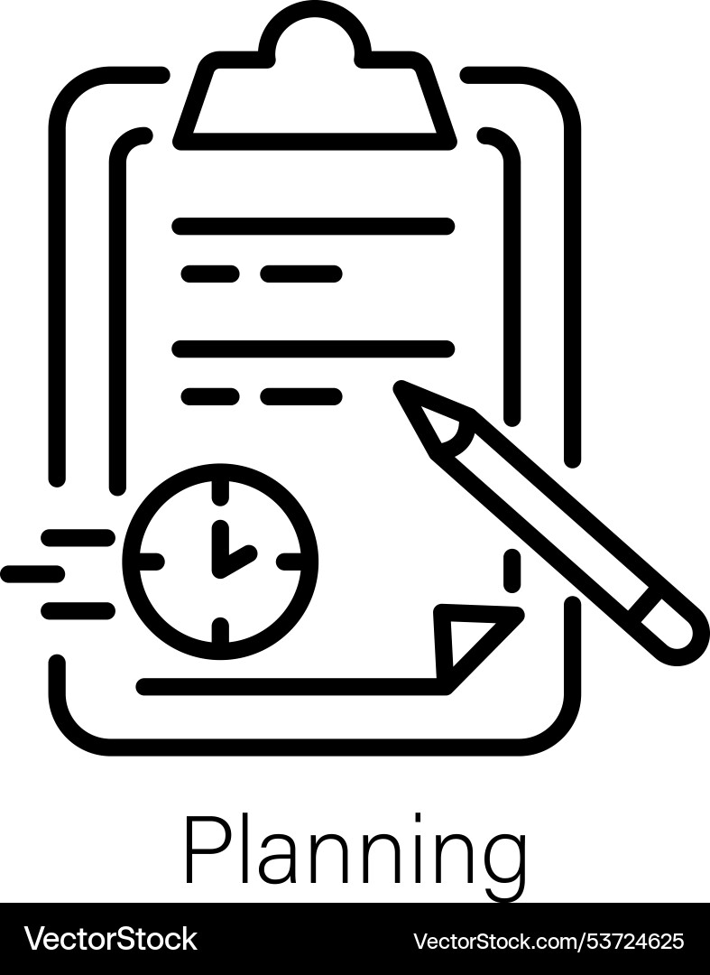 Planning Royalty Free Vector Image - VectorStock