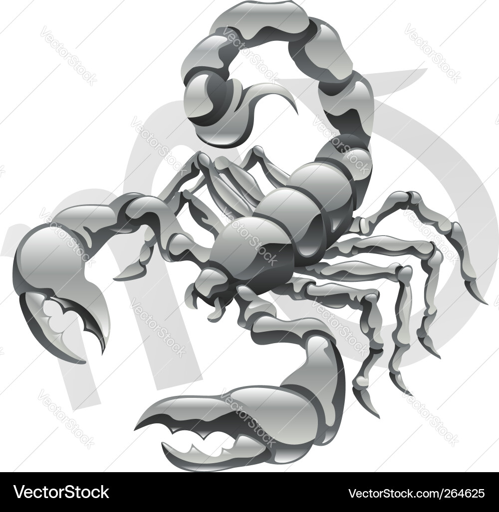 Scorpio star sign Royalty Free Vector Image - VectorStock