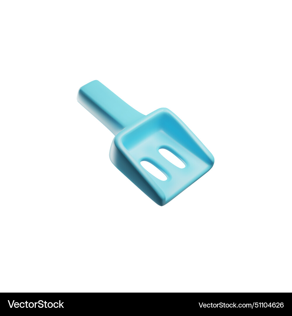 3d blue pet scoop Royalty Free Vector Image - VectorStock